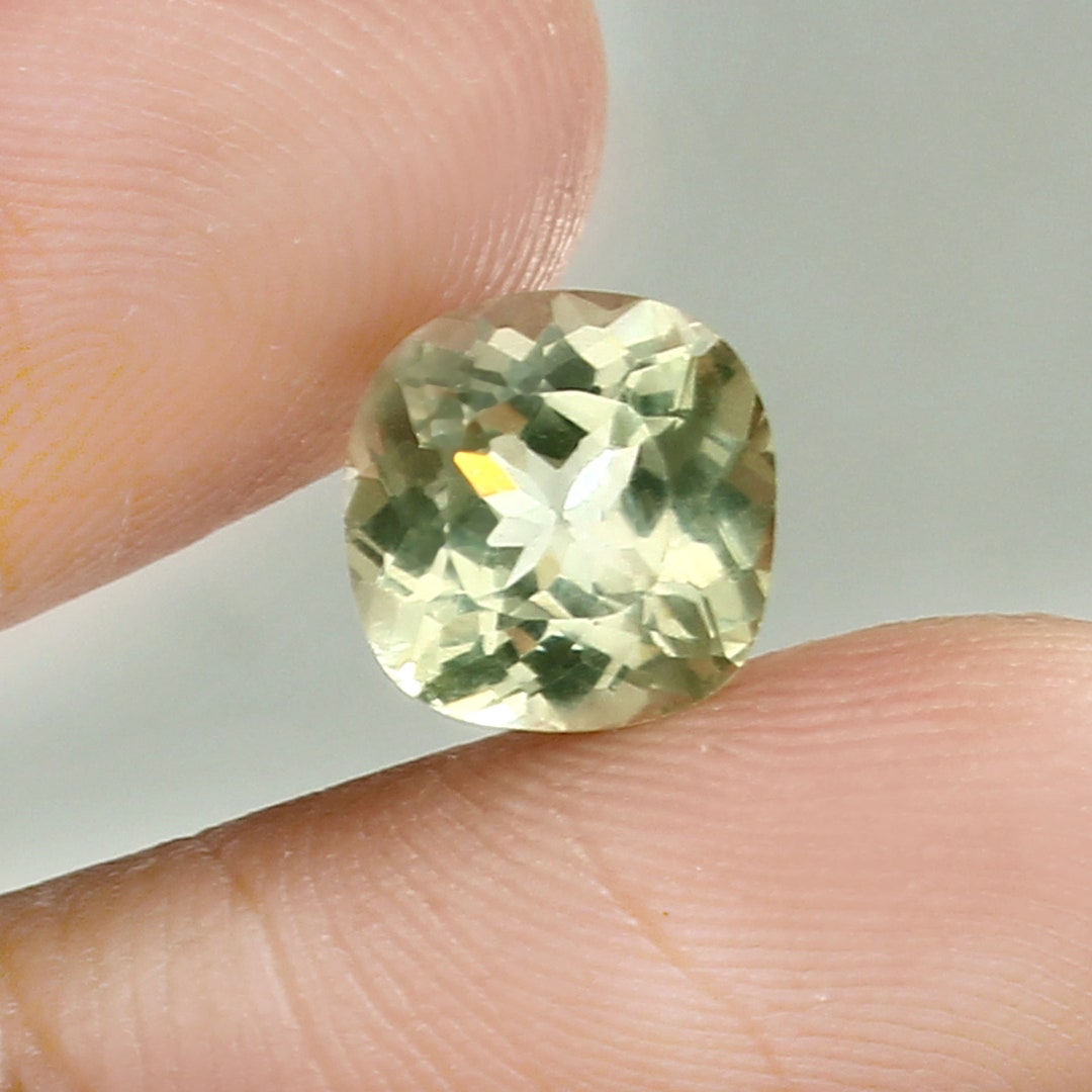 7x7 MM Ceylon Chrysoberyl Cushion Cut Gemstone: Jewelry Making - Etsy