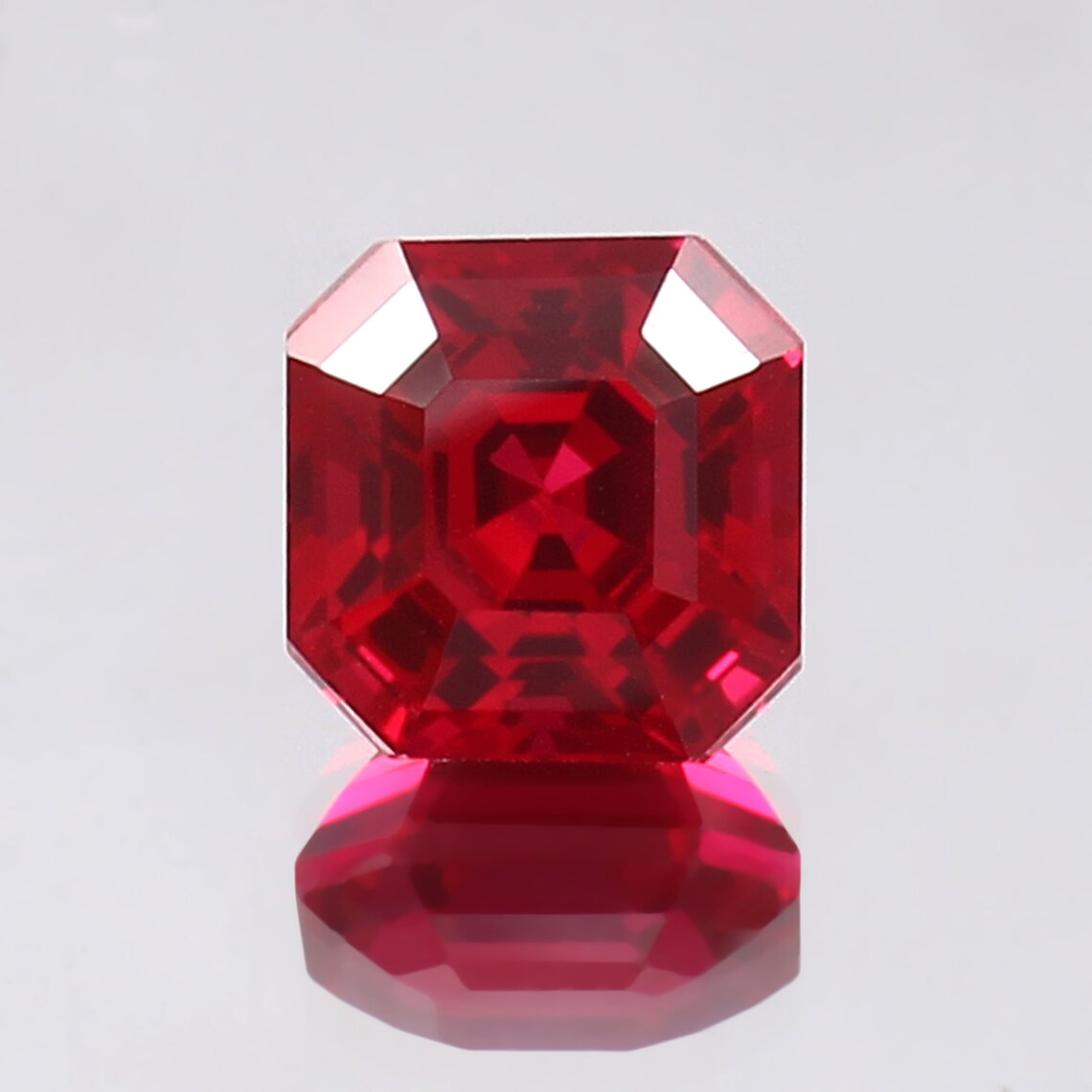 AAA Mozambique Ruby Loose Gemstone: 9x9mm Asscher Cut - Etsy