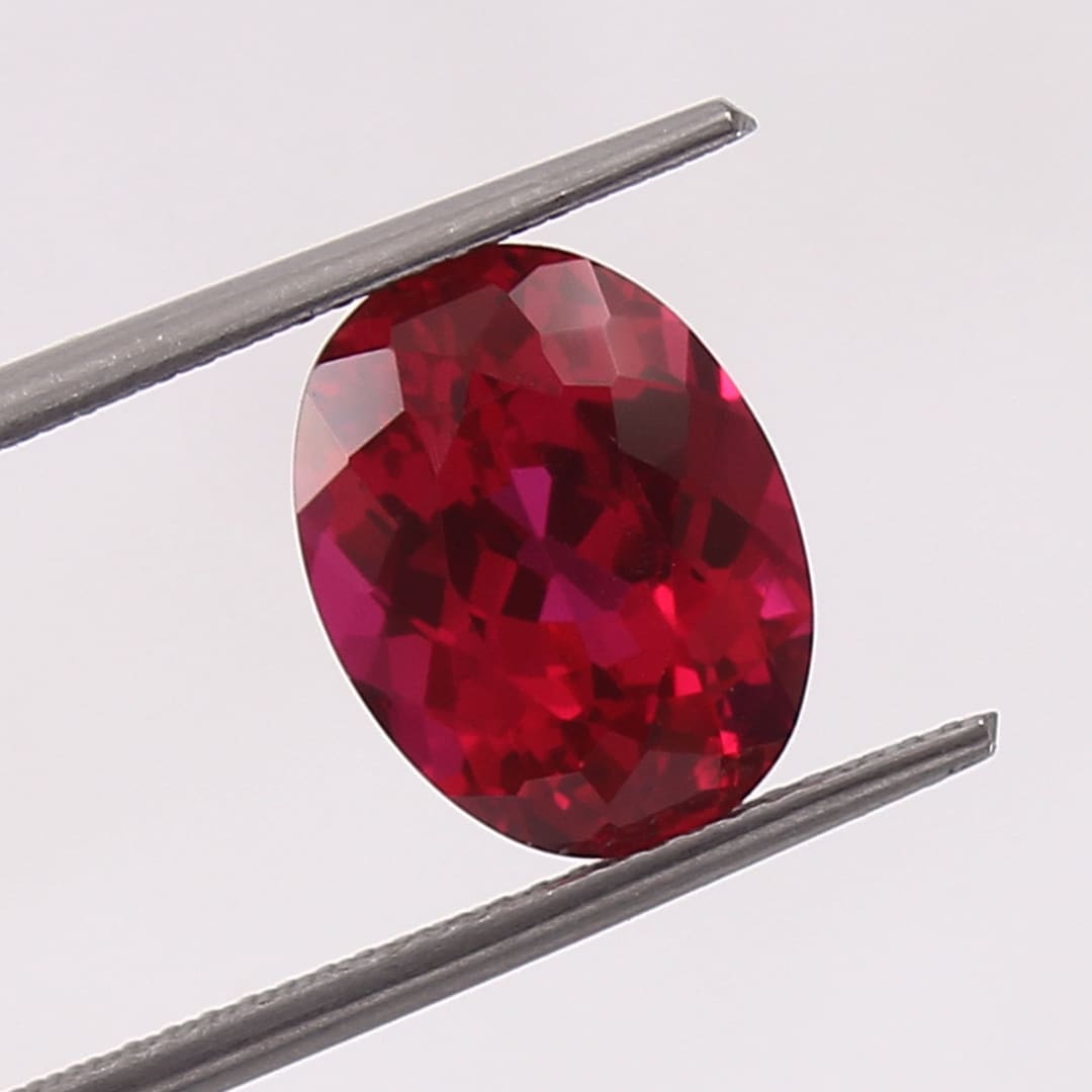 AAA Flawless Blood Red Mozambique Ruby Oval Loose Gemstone Cut ...