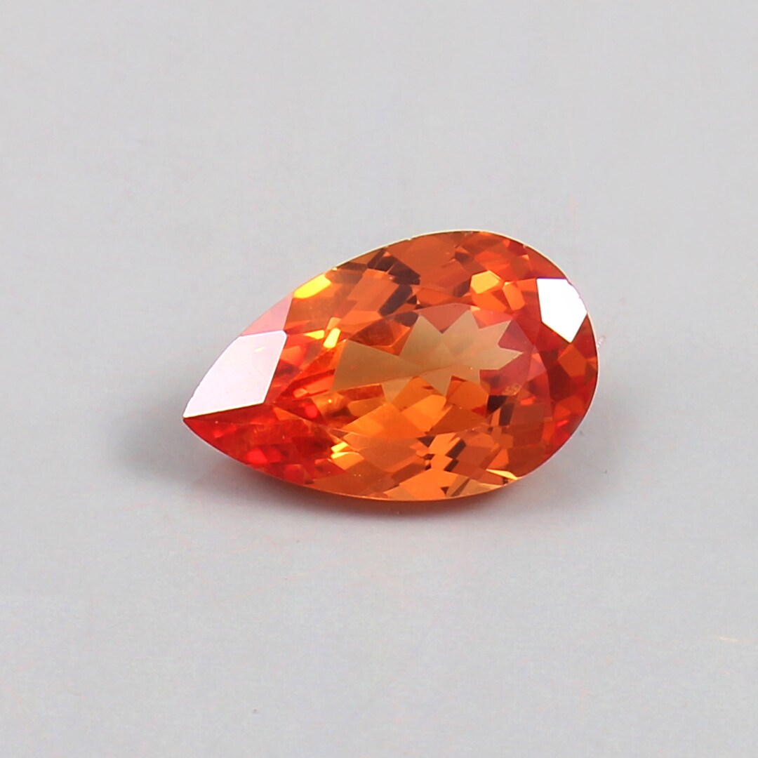 Aaa Ceylon Orange Sapphire Gemstone Pear Cut 10x6 To 14x10 Mm 8483