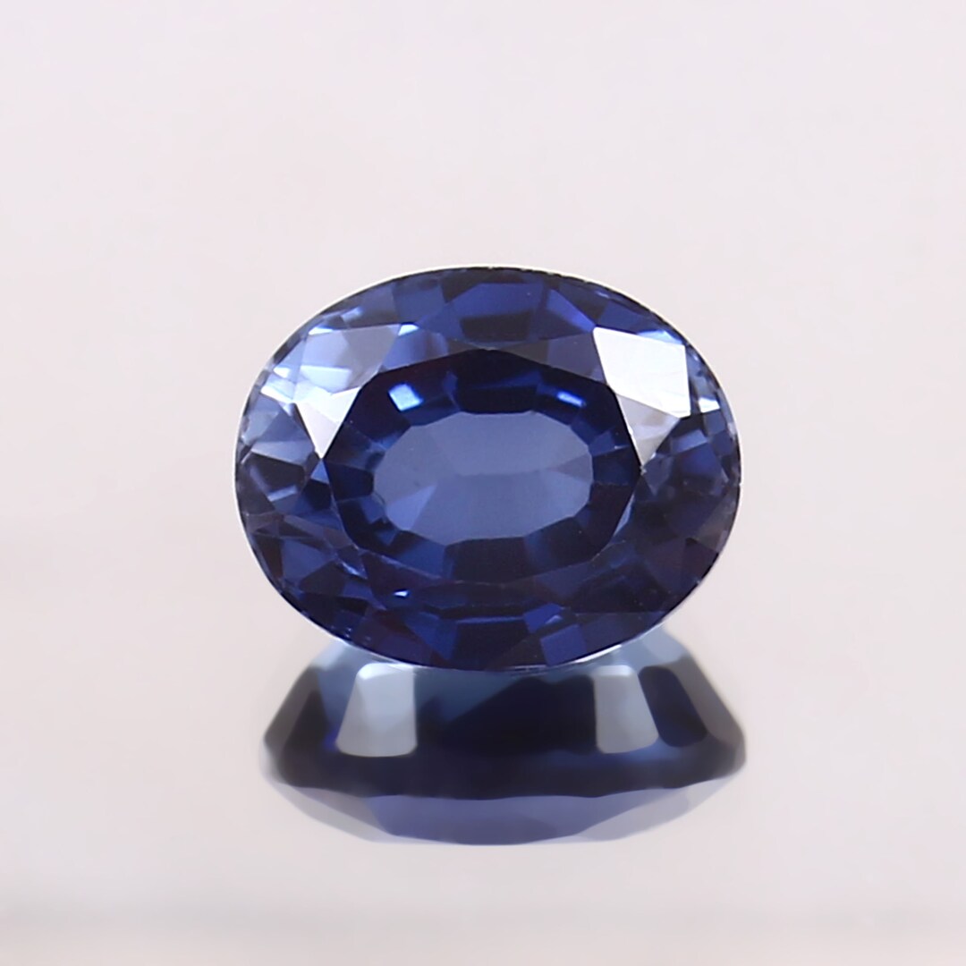 AAA Flawless Ceylon Blue Sapphire Oval Loose Gemstone Cut, Excellent ...