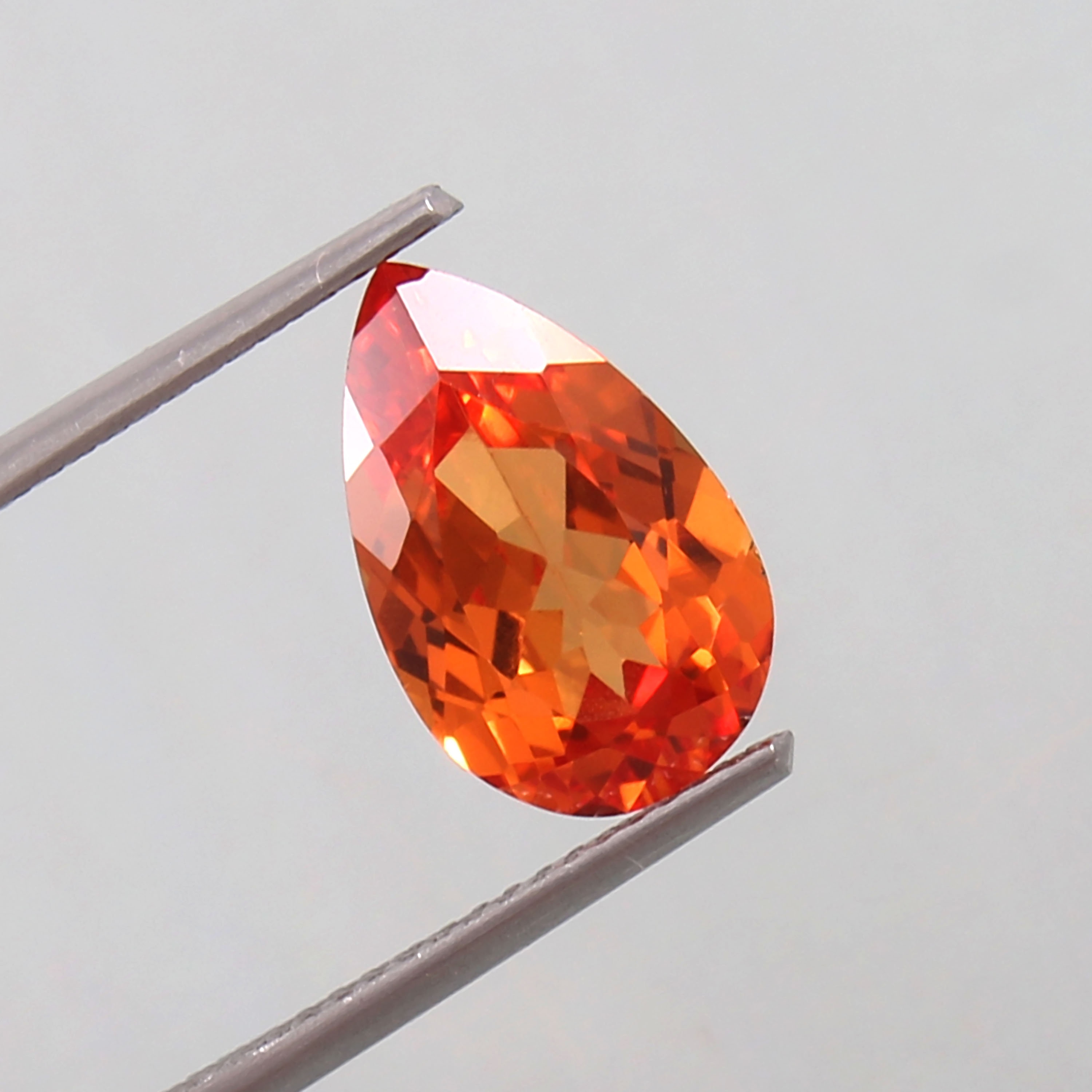 Aaa Ceylon Orange Sapphire Loose Gemstone Pear Cut 10x6 To 14x10 Mm 2705