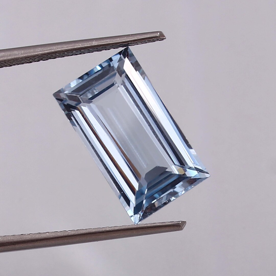 AAA Flawless Brazilian Aquamarine Baguette Loose Gemstone Cut ...