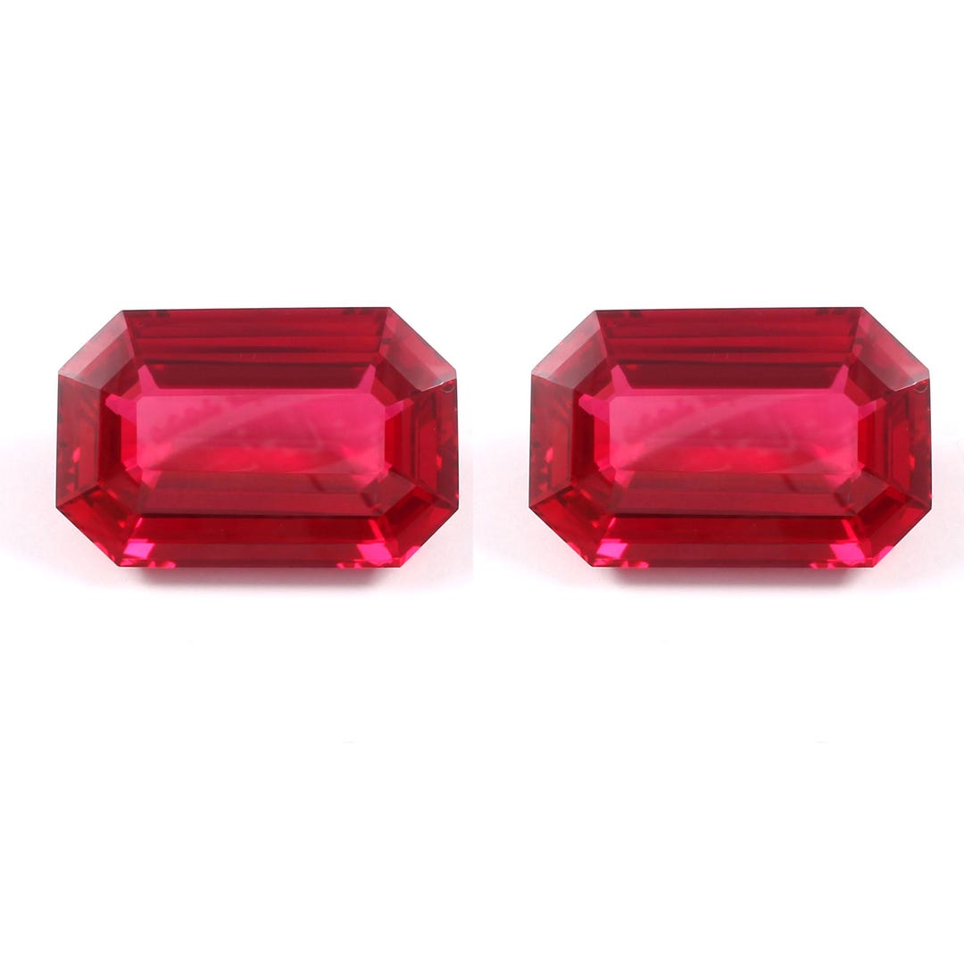 AAA Flawless Mozambique Ruby Radiant Cut Loose Gemstone, Extreme ...