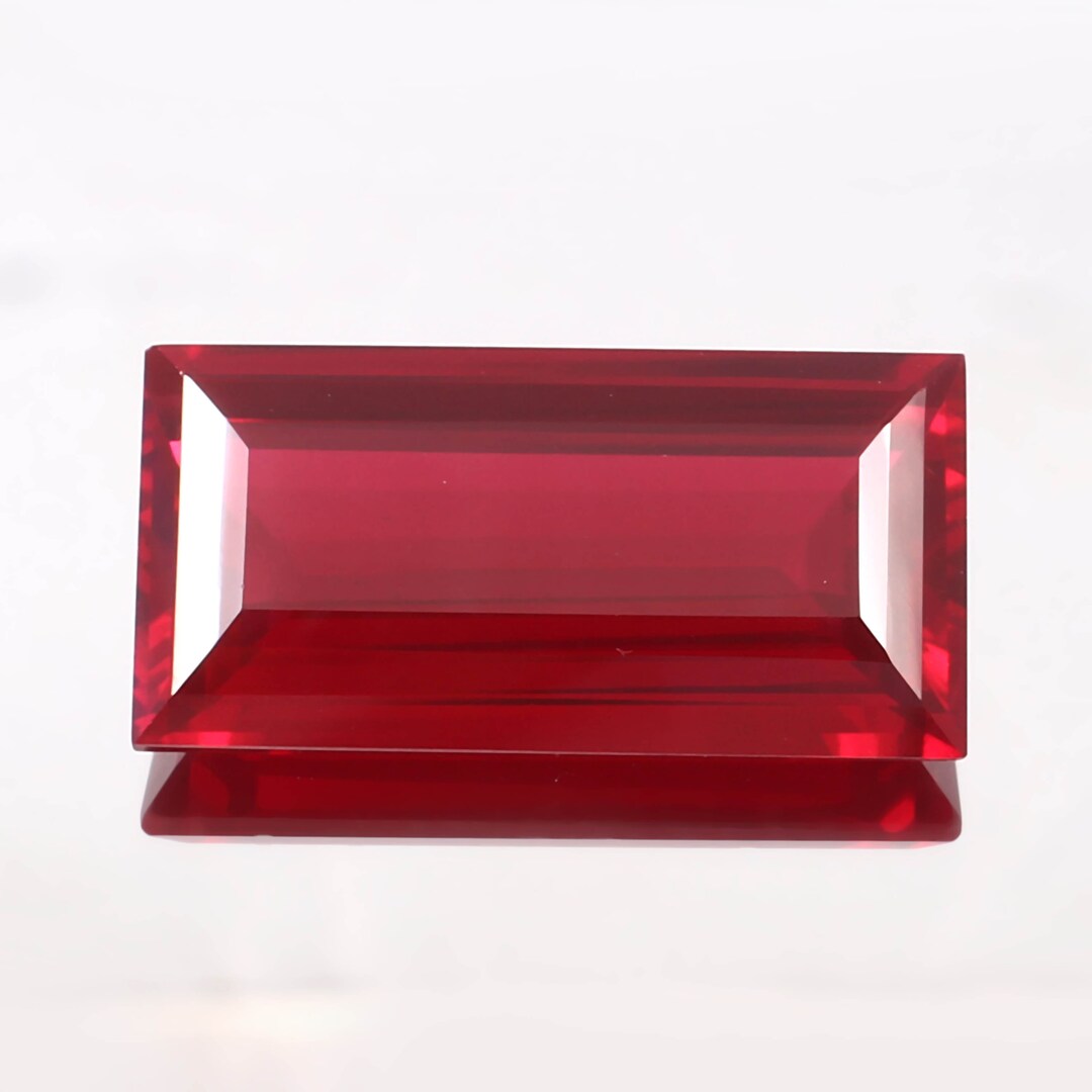 20x10 MM - AAA Flawless Blood Red Mozambique Ruby Loose Baguette ...