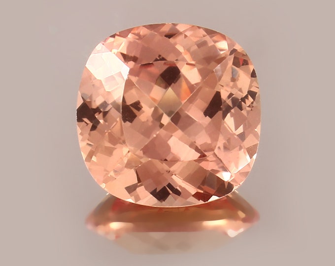 AAA Flawless Madagascar Morganite Loose Cushion Gemstone Cut, Premium ...