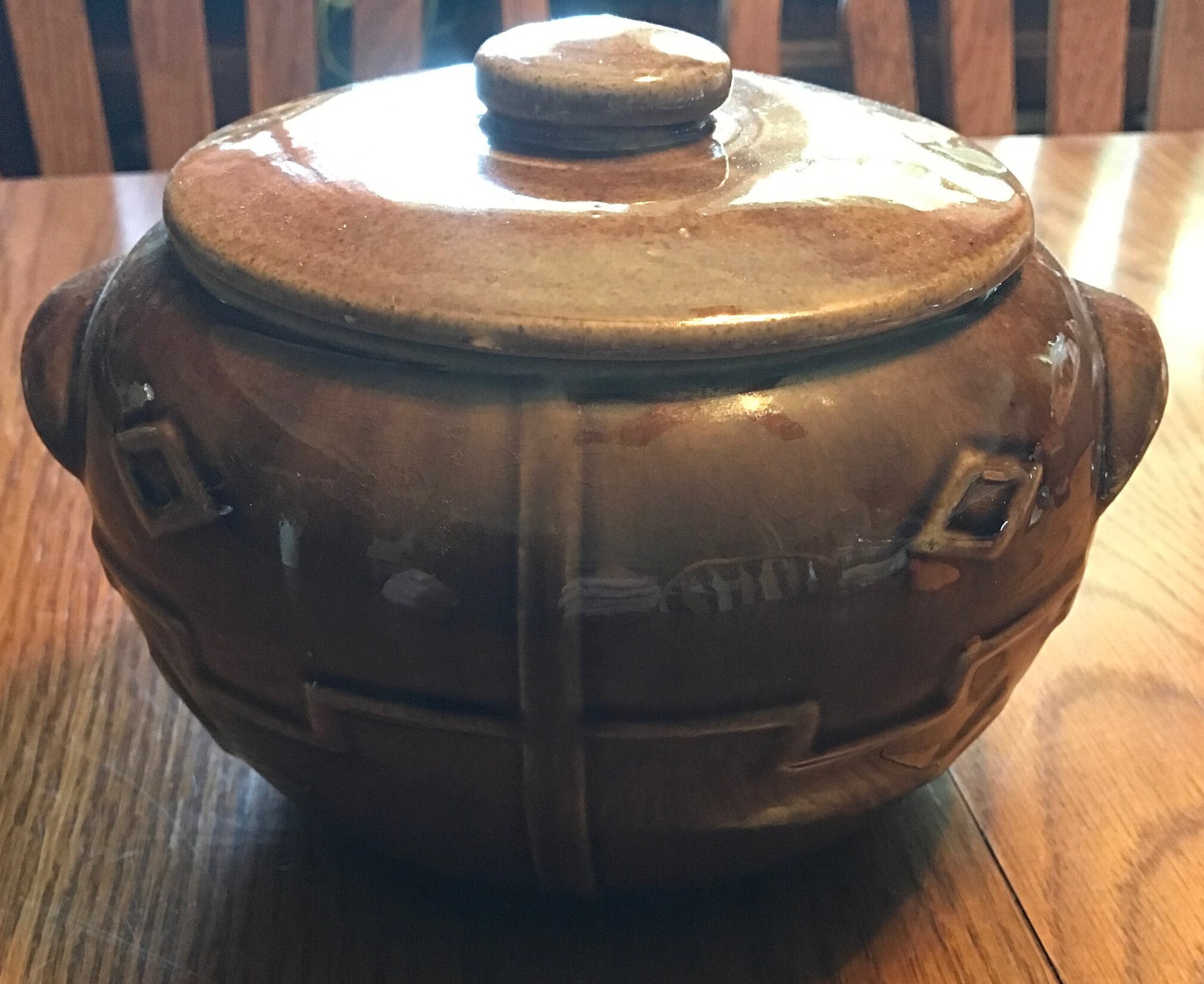 Vintage Brown Crock - Etsy