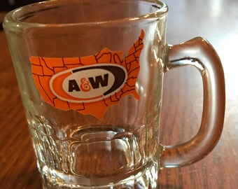 Mini A&W Glass Rootbeer Mug - Etsy