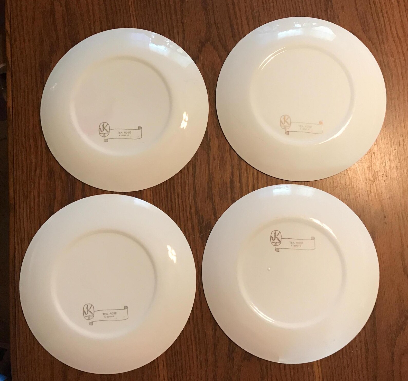 Set of 4 Knowles Tea Rose Plates - Etsy