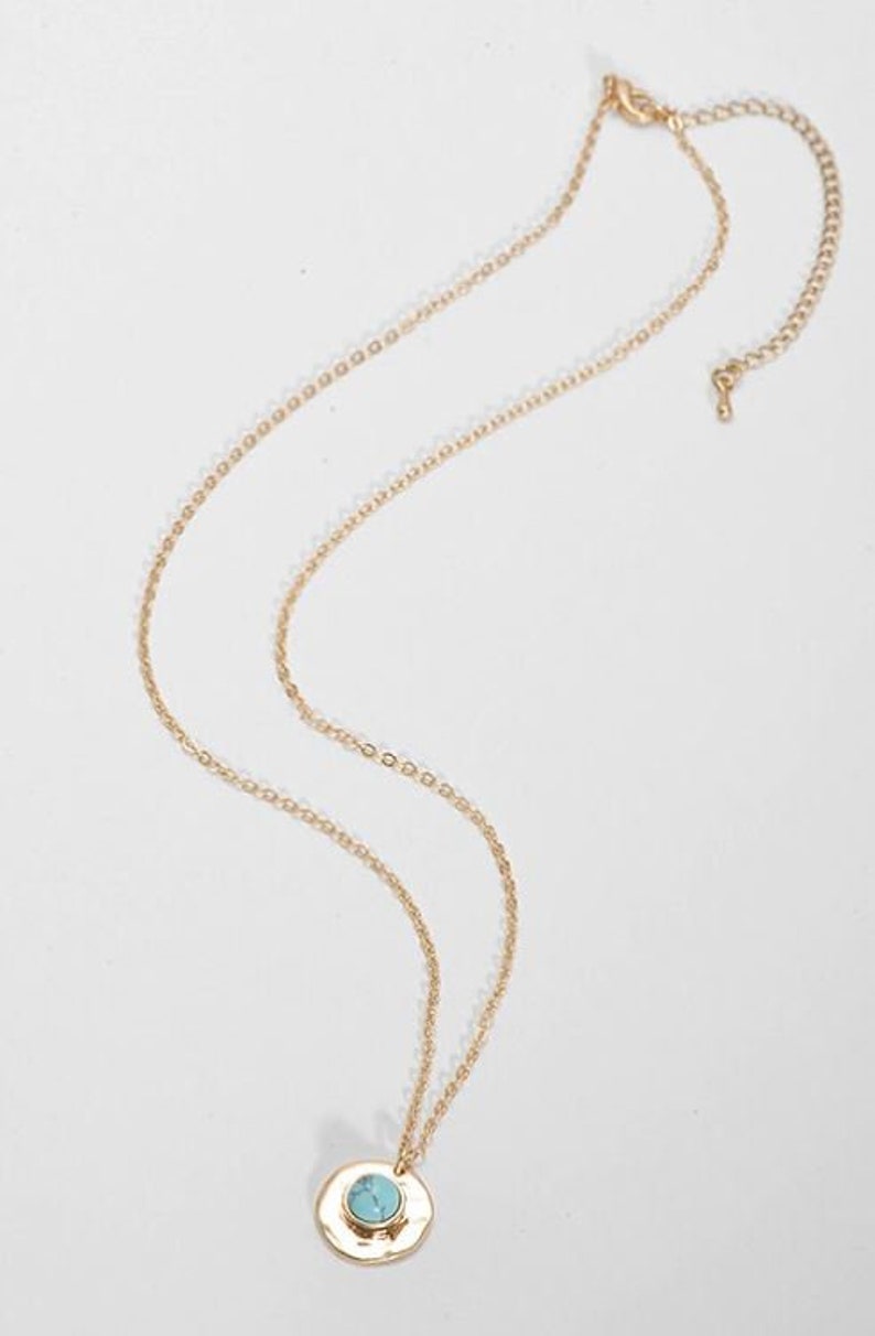 PCOS Healing Stone Turquoise Necklace, PCOS Jewelry, Fertility Jewelry ...