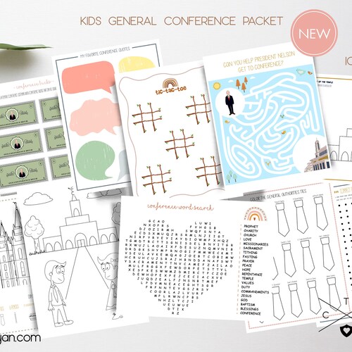 GENERAL CONFERENCE Jr PRIMARY Activity Packet Instant - Etsy