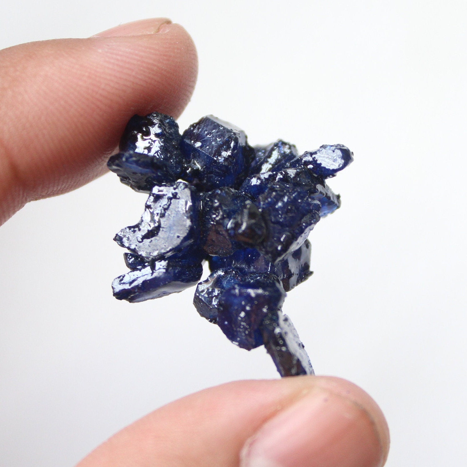 Natürlicher Blauer Saphir Roh Blauer Saphir Rohstein Roher | Etsy