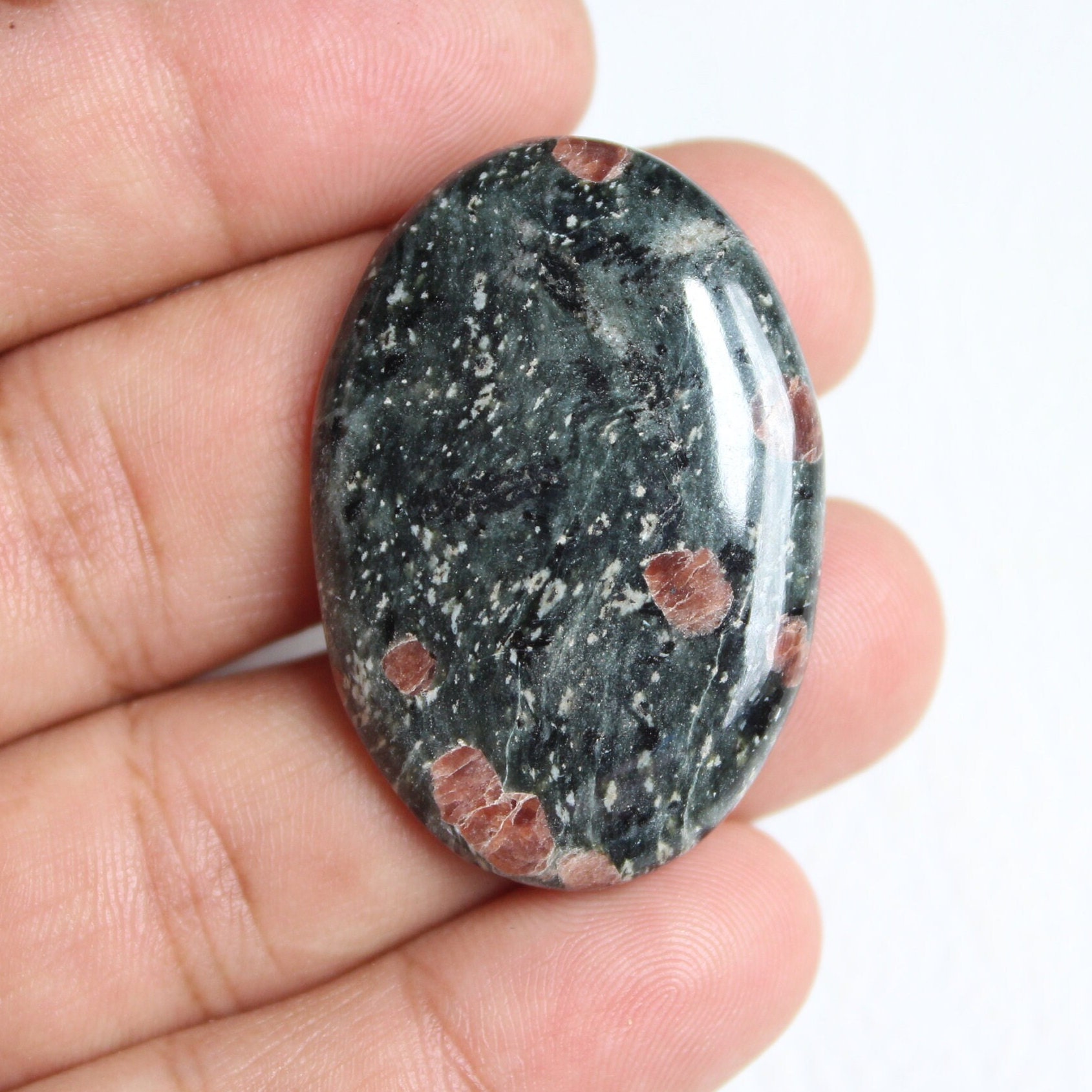 Fantastic Natural Amphibolite Red Garnet Cabochon Top Quality - Etsy UK