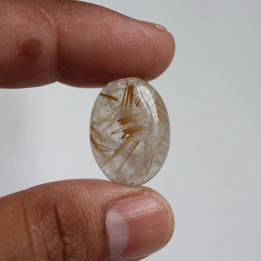 Gorgeous Golden Routile Quartz With Inclusion Cabochon for Jewelry ...