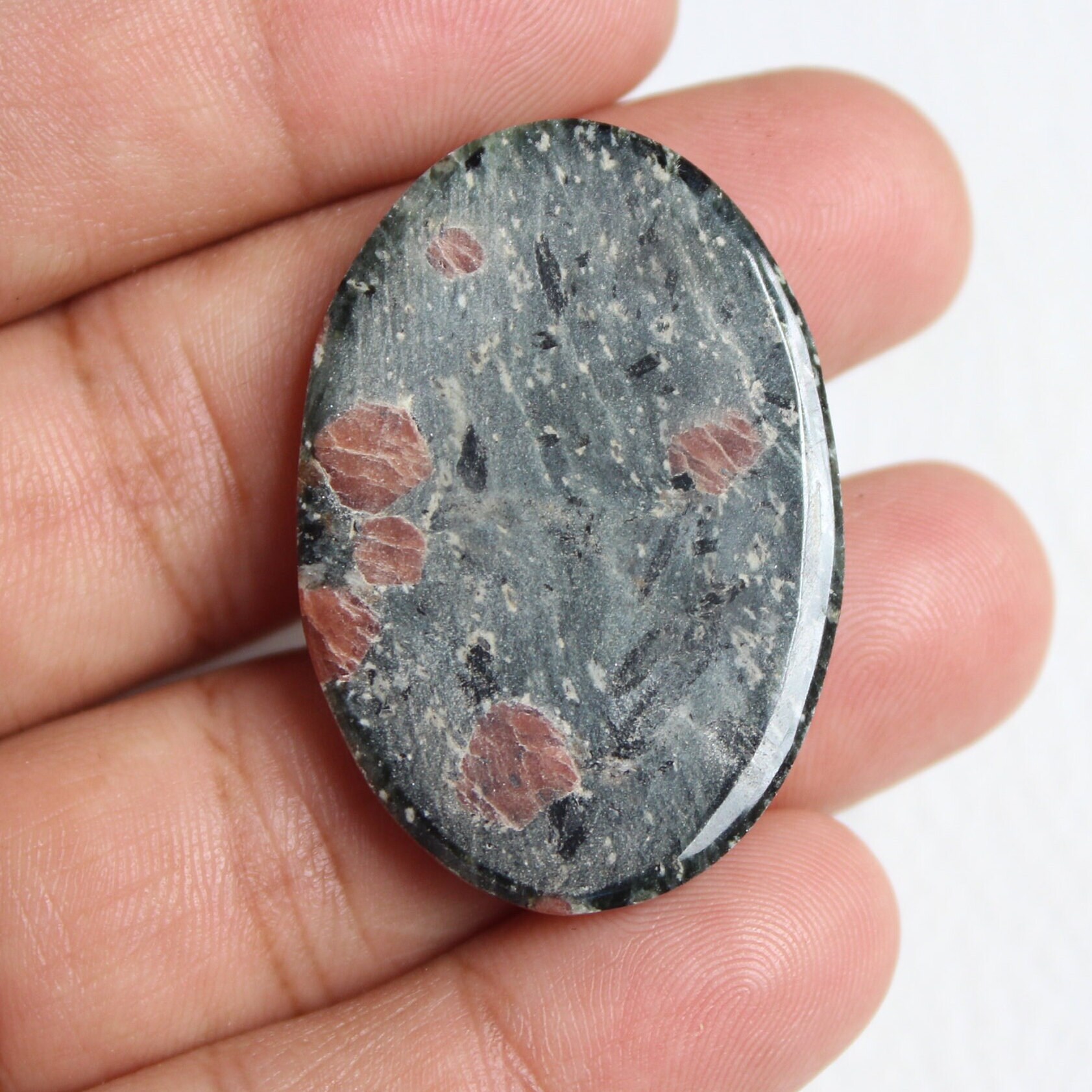 Fantastic Natural Amphibolite Red garnet Cabochon Top quality | Etsy