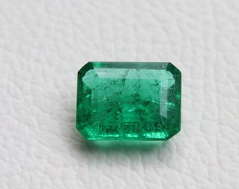 Square Cut Emerald | Etsy