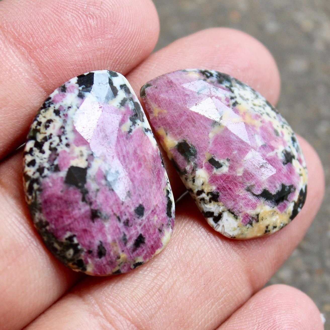 Gorgeous Natural Ruby Zoisite Rosecut Gemstone Ruby Zoisite - Etsy UK