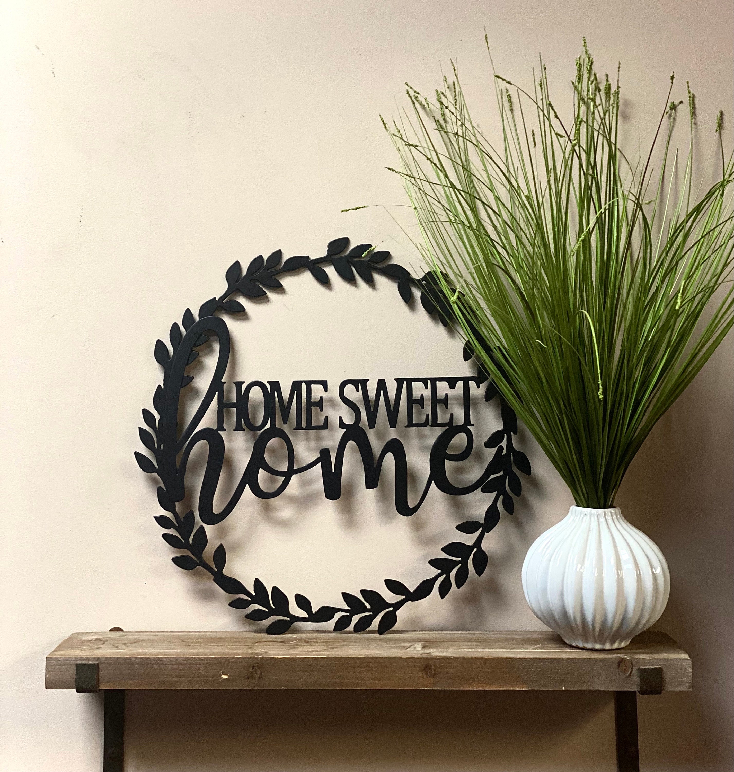 Home Sweet Home Wall Décor Wall Hanging Farmhouse Décor Metal Décor - Etsy