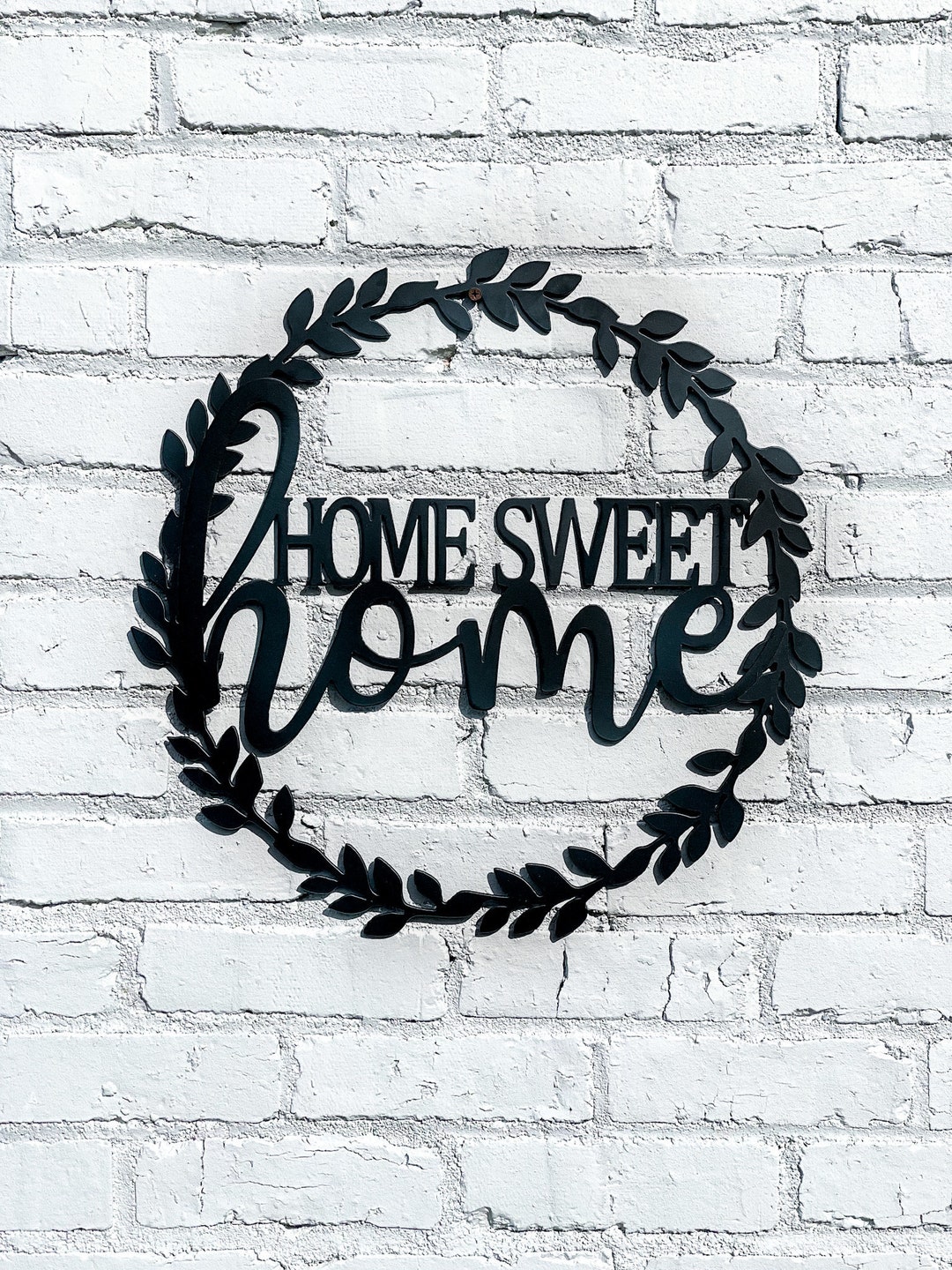 Home Sweet Home Wall Décor Wall Hanging Farmhouse Décor Metal Décor - Etsy