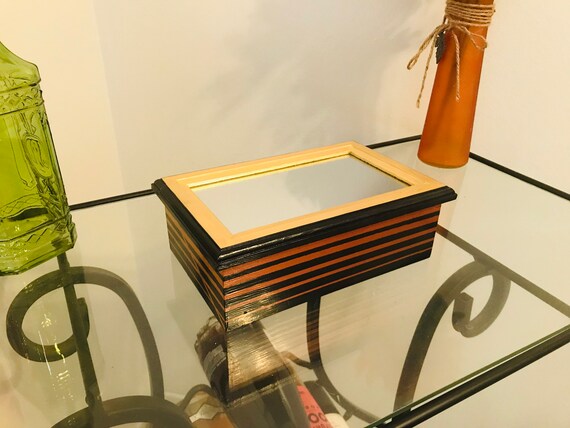 Shades of Gold Mirror Box - Etsy