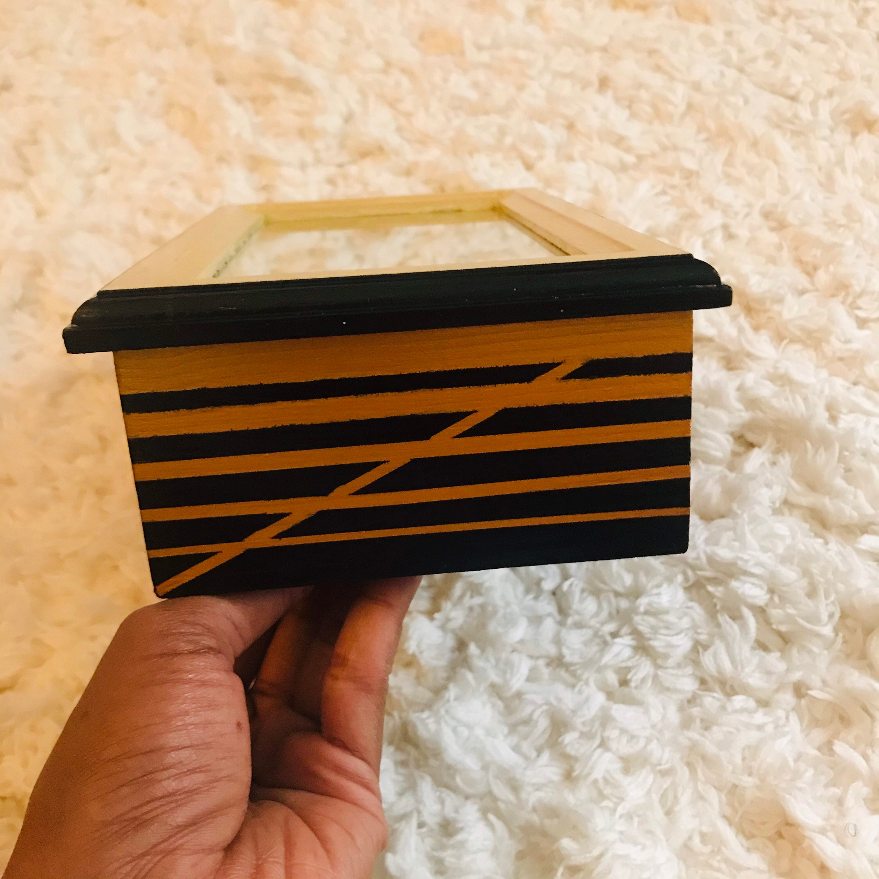 Shades of Gold Mirror Box - Etsy