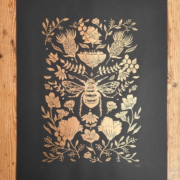 Golden Bee - Etsy