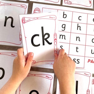 Phase2 Phonics Large A6 Flash Cards Sounds Digraphs + A4 Mat EYFS Home ...