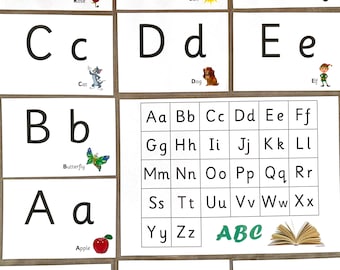 Sassoon Font Alphabet Set Lower Case Letters A-z 3mm Felt 26 Characters ...