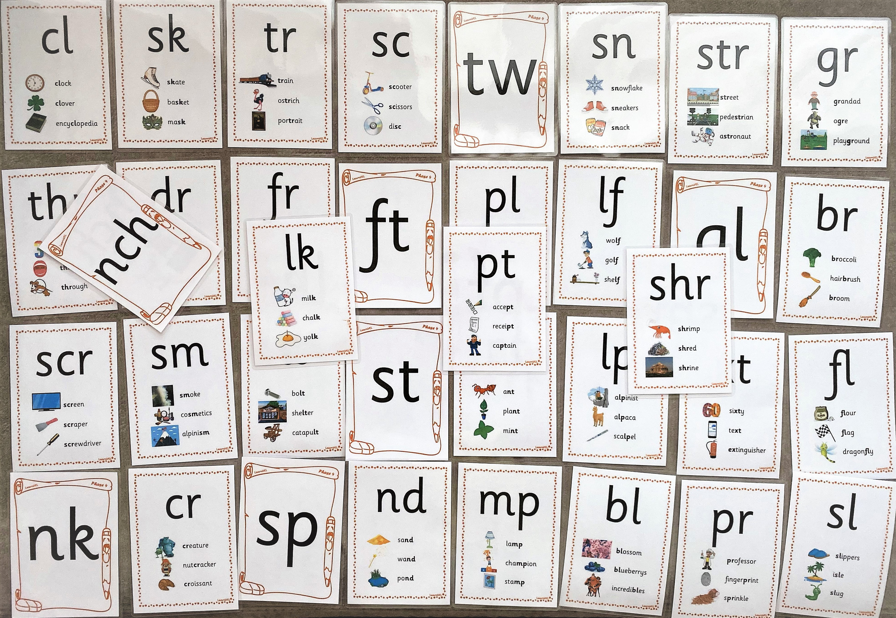 Printable PDF Phonics Phases 2,3,4,5 Flashcards Bundle: Double-sided ...