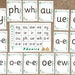 All Double Sided Phonics + Tricky Words Phases 2,3,4,5 Large A6 Flash ...