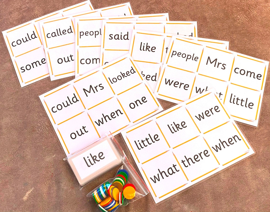Key/tricky Words Bingo Game EYFS KS1 Phase4-5 Homeschooling - Etsy