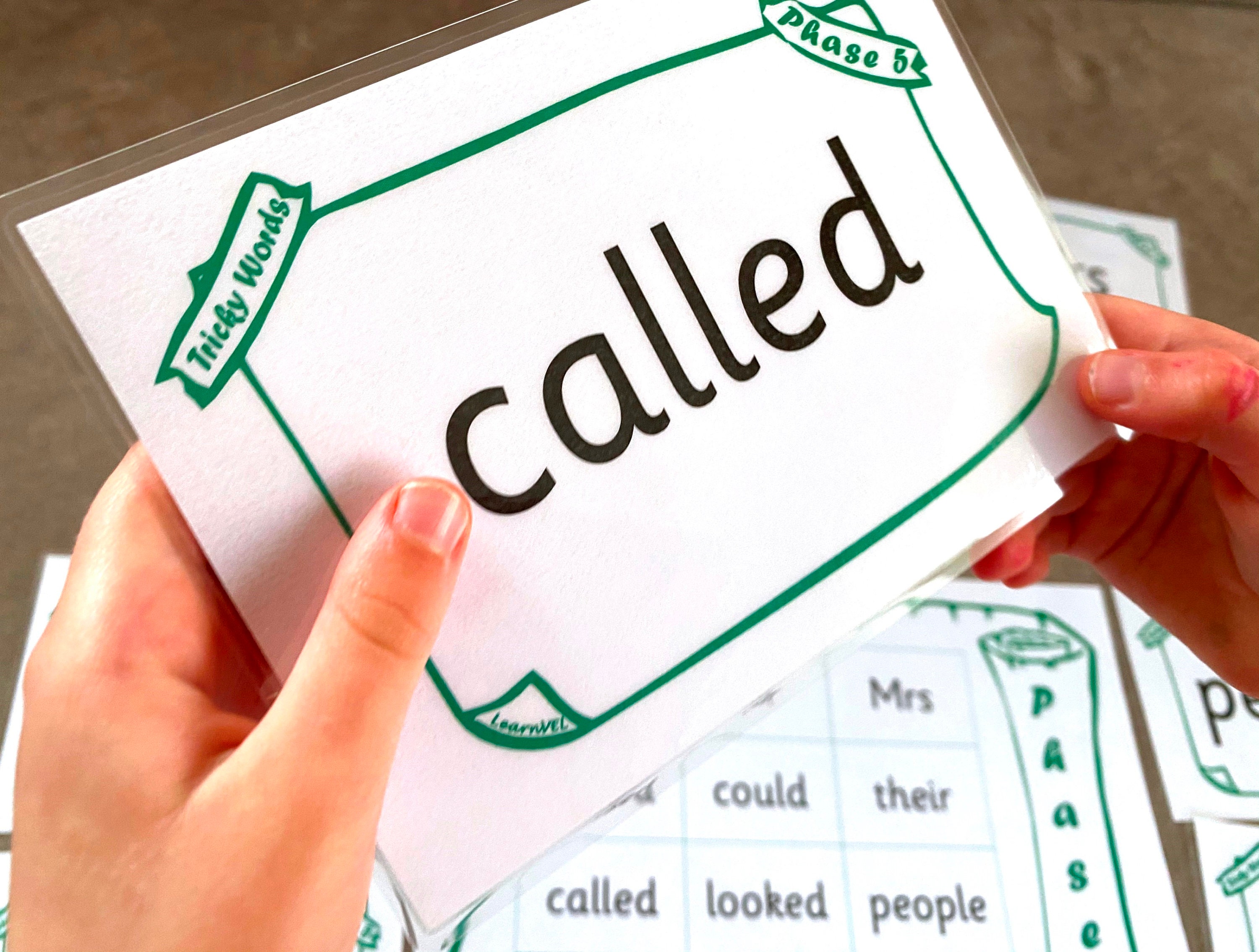 Phase5 Key/tricky Words A6 Large Flash Cards EYFS A4 Mat Early Home ...