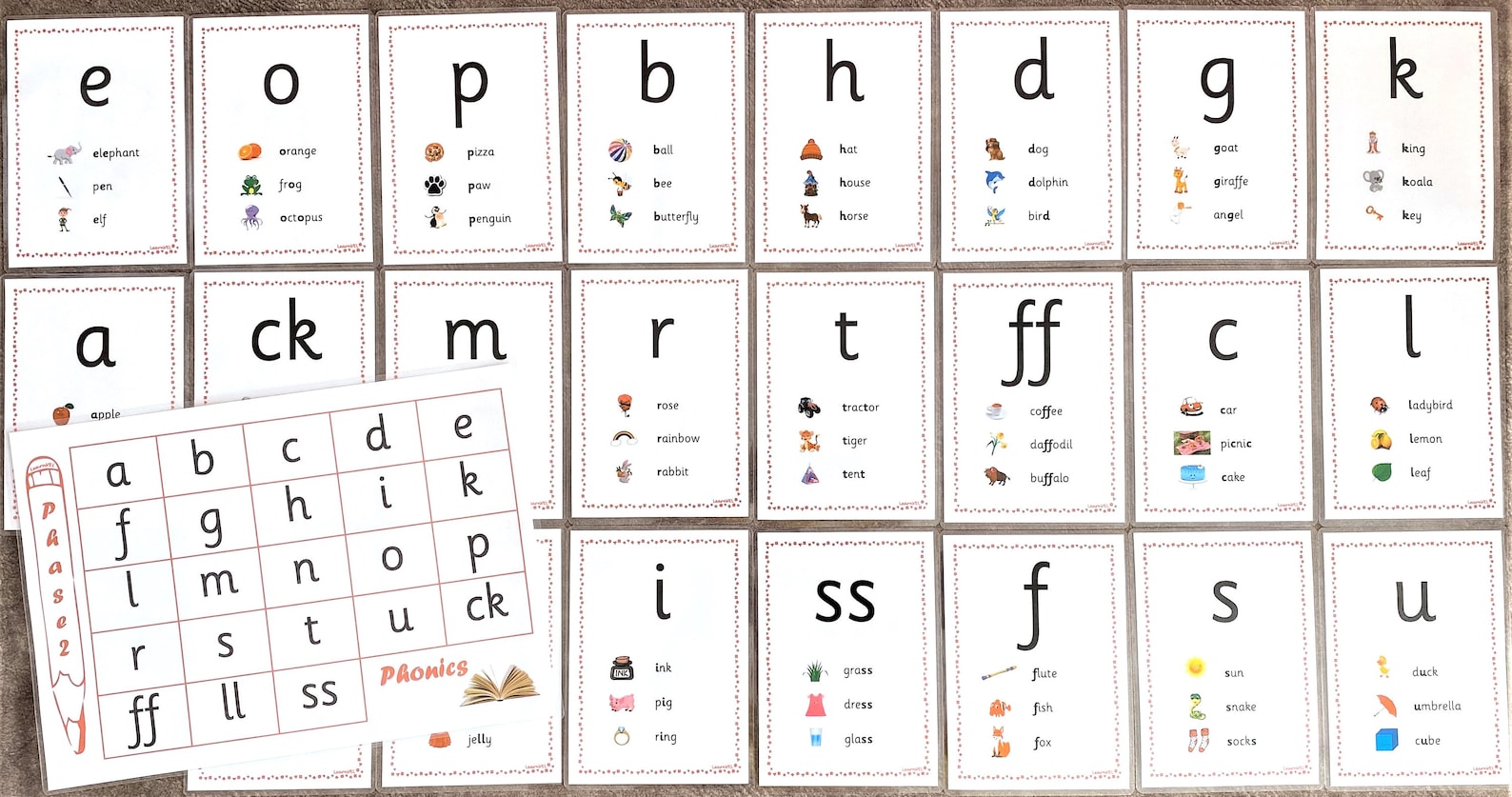 All Double Sided Phonics Tricky Words Phases 2345 Large | Etsy