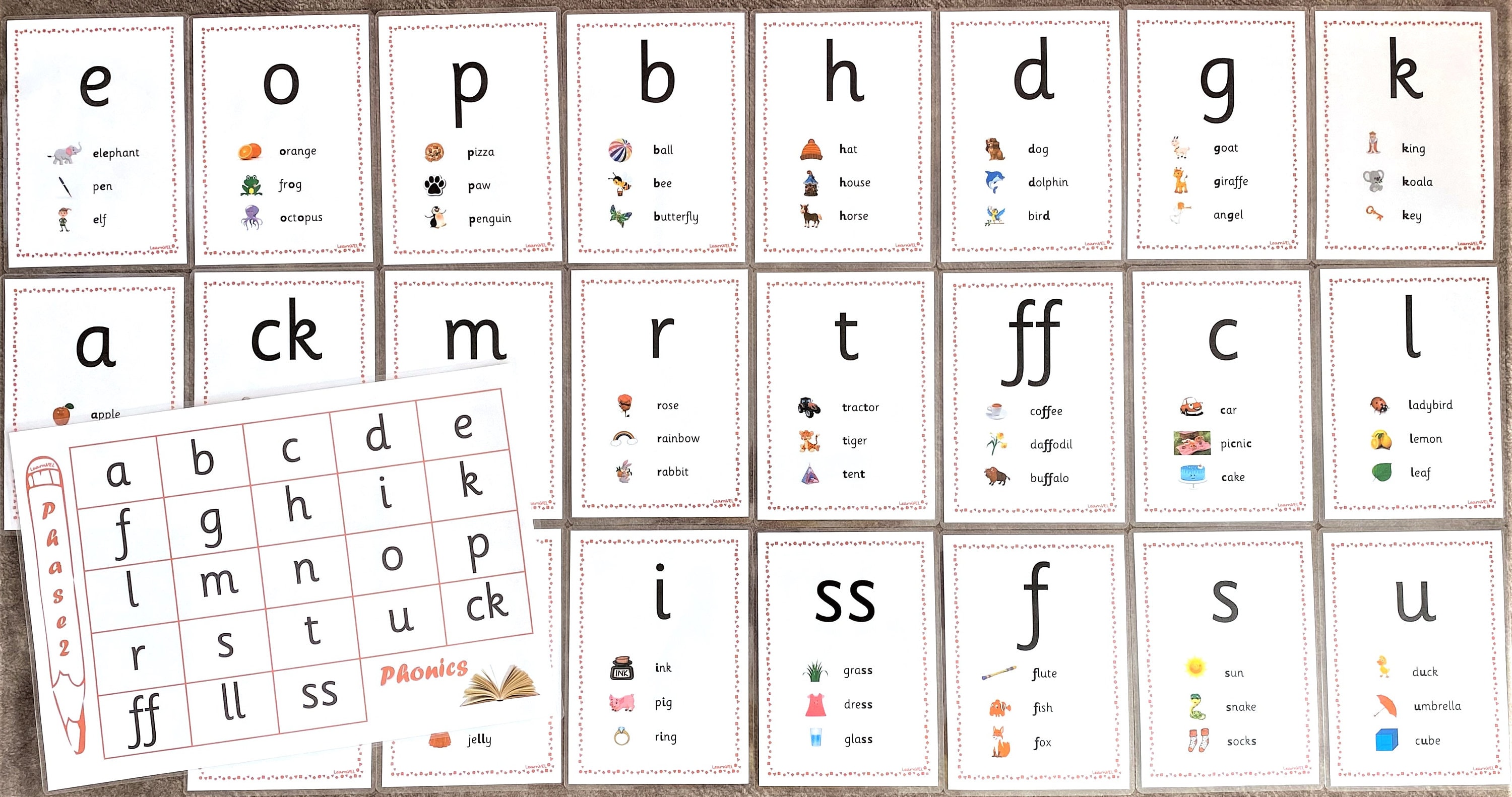All Double Sided Phonics Tricky Words Phases 2345 Large | Etsy