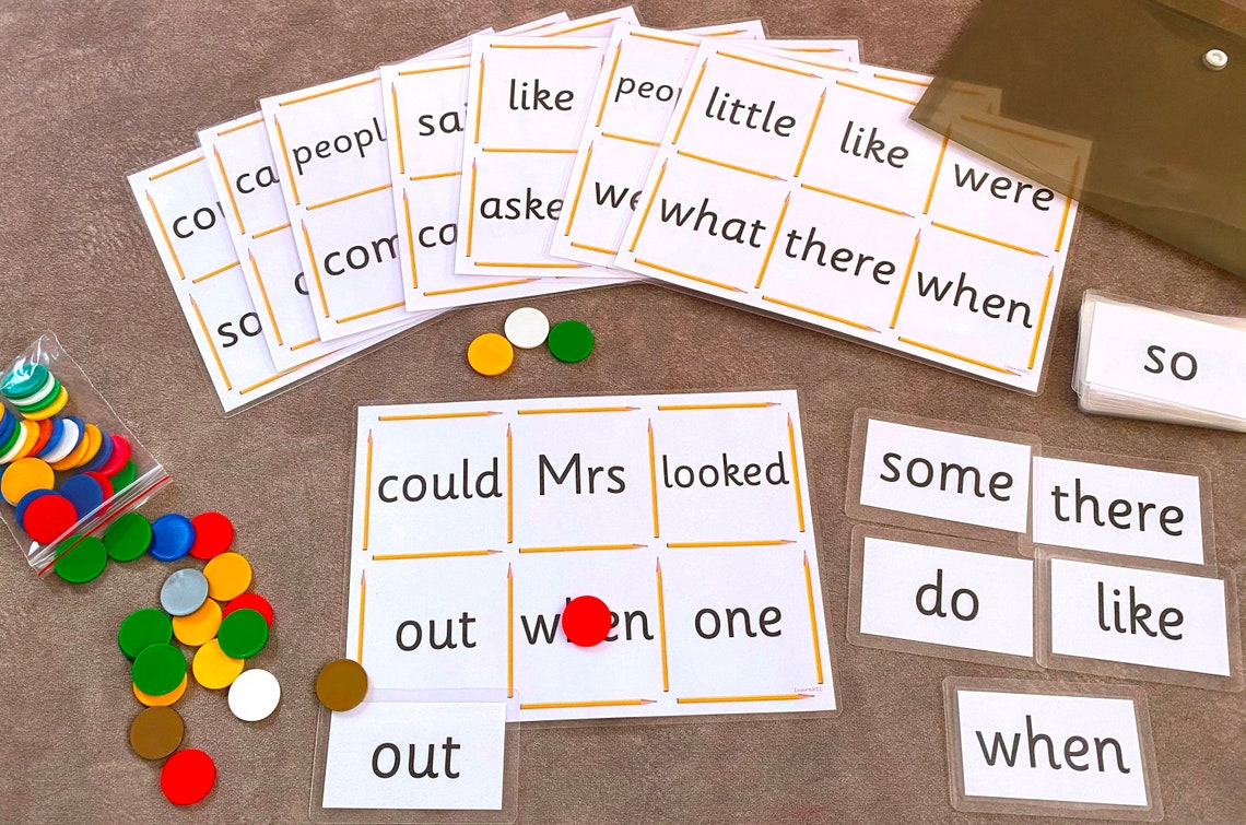 Key/tricky Words Bingo Game EYFS KS1 Phase4-5 Homeschooling - Etsy