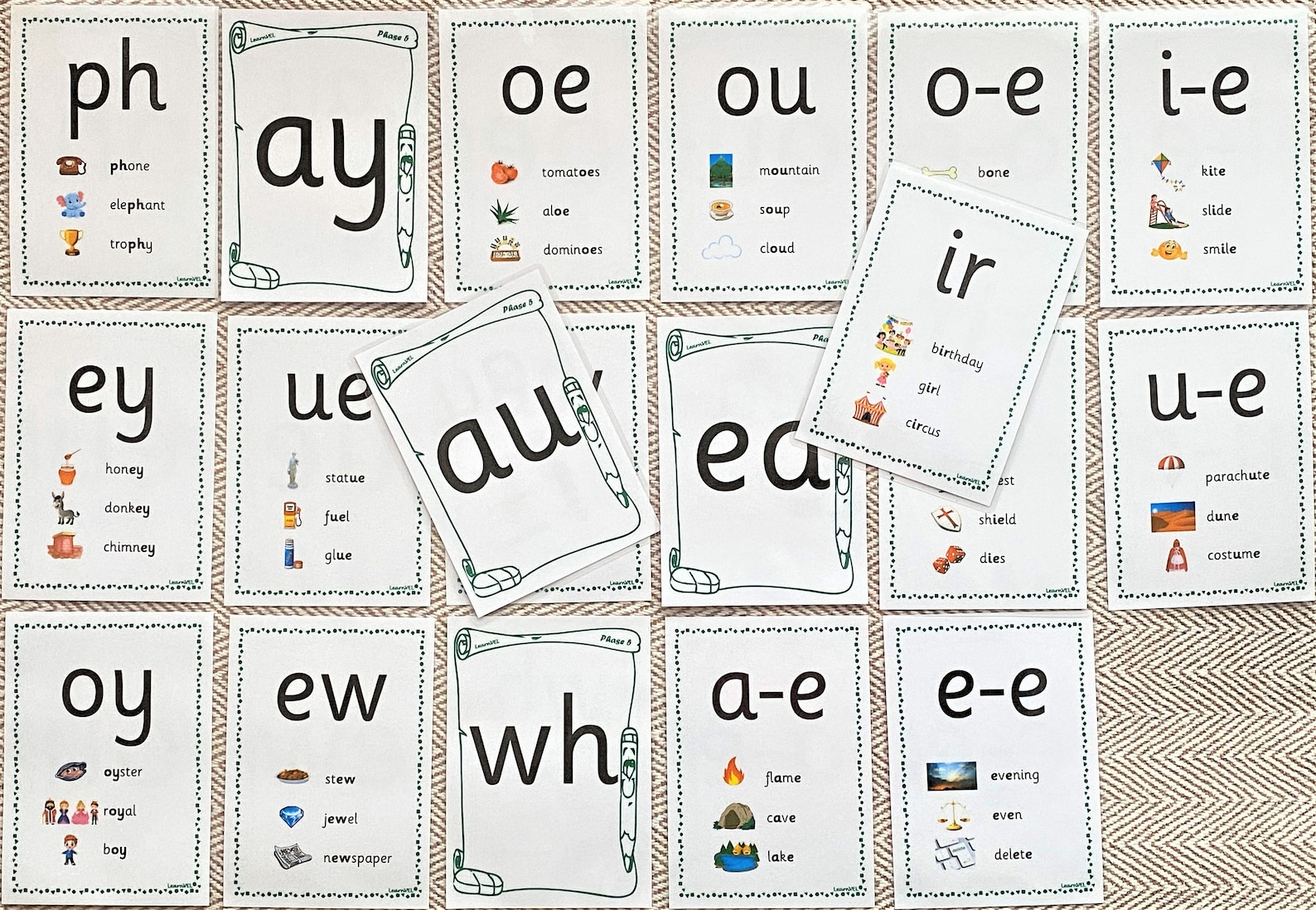 All Double Sided Phonics Tricky Words Phases 2345 Large | Etsy