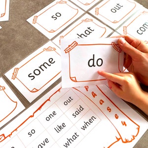 Printable PDF Key Tricky Words All Phases Large A6 Flash Cards EYFS KS1 ...