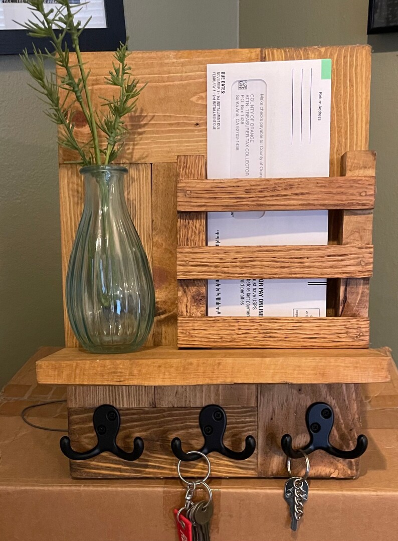 Letter and Key Holder - Etsy