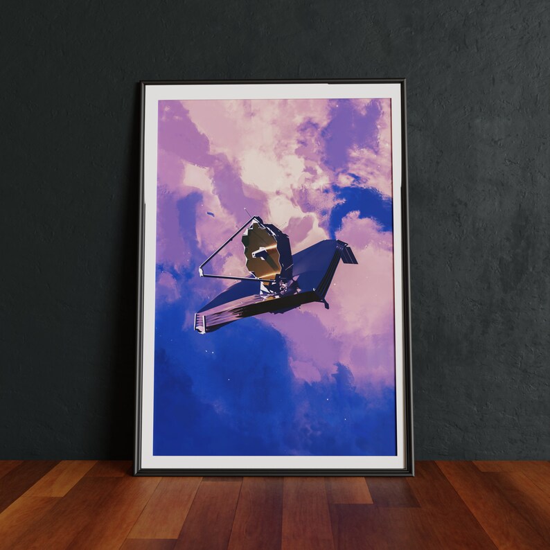 James Webb Space Telescope NASA Rocket Poster Print Scifi - Etsy