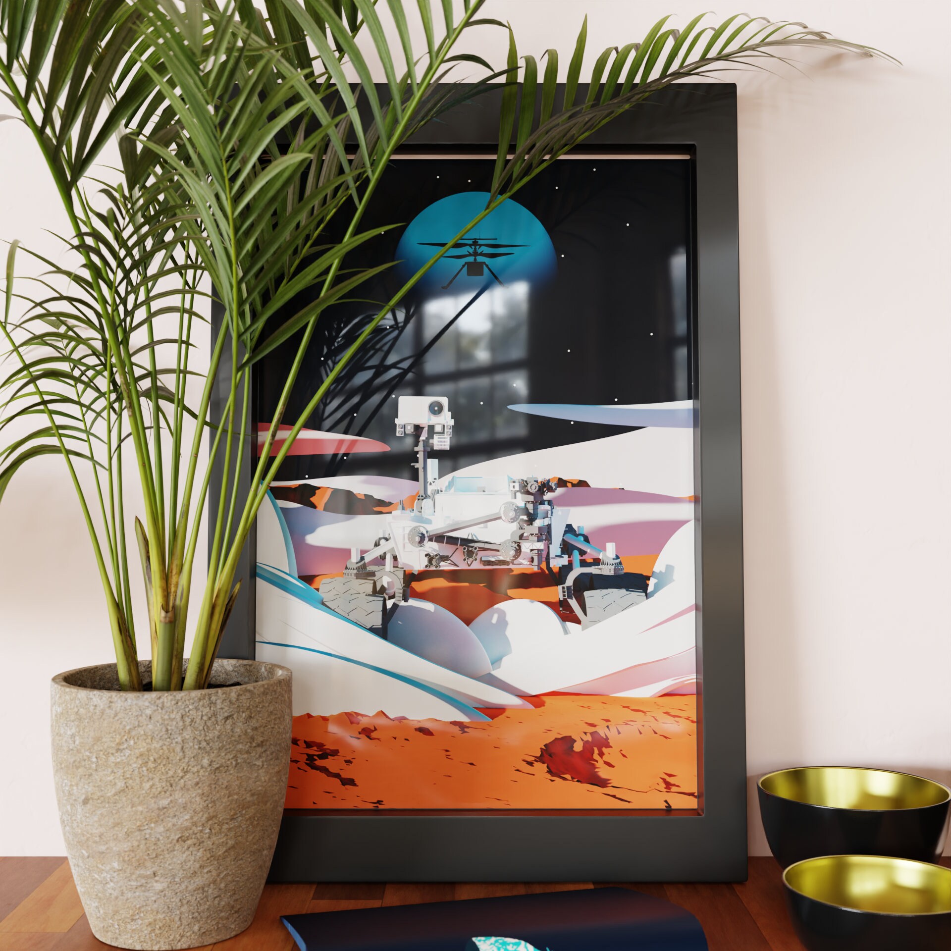 Perseverance NASA Rocket Poster Print Scifi Print | Etsy