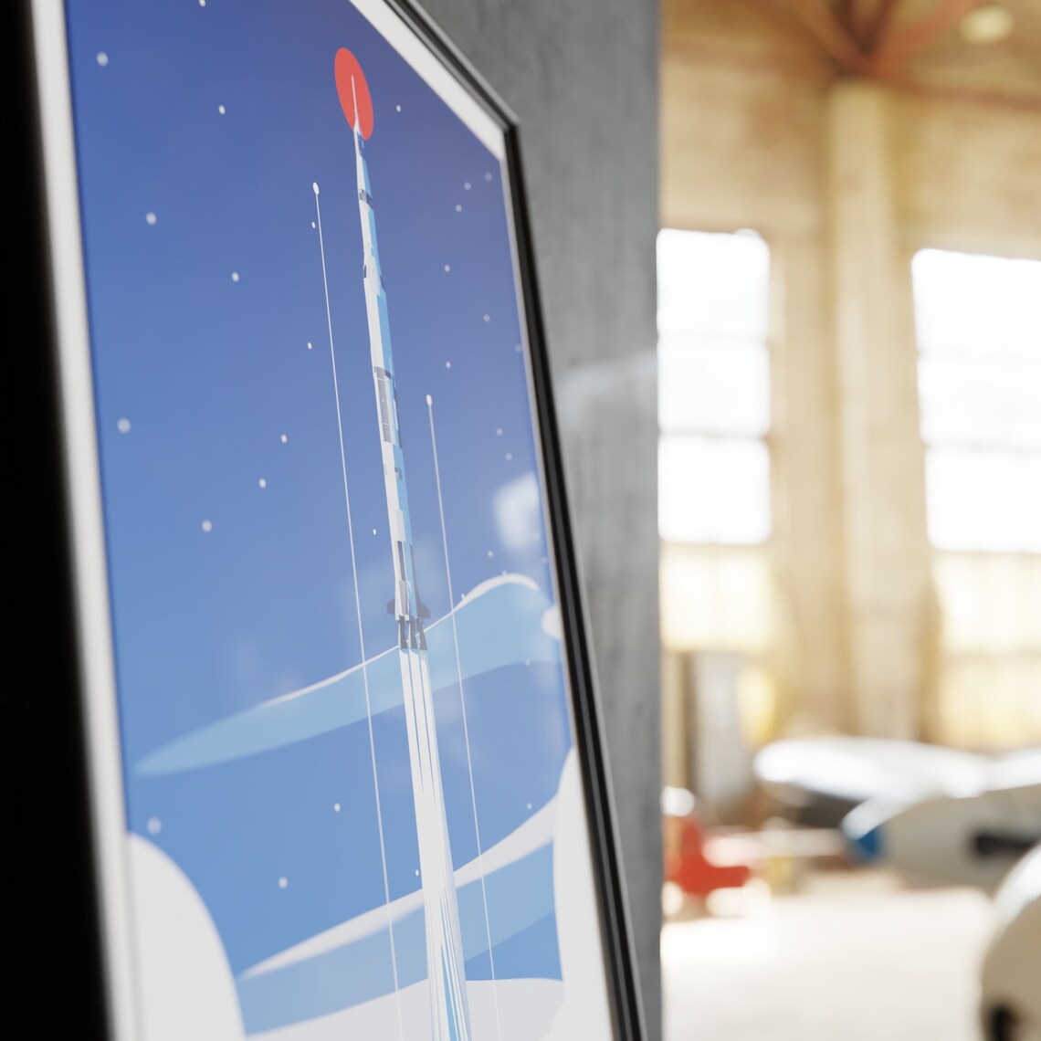 Into the Stratosphere NASA Rocket Poster Print Scifi Print - Etsy