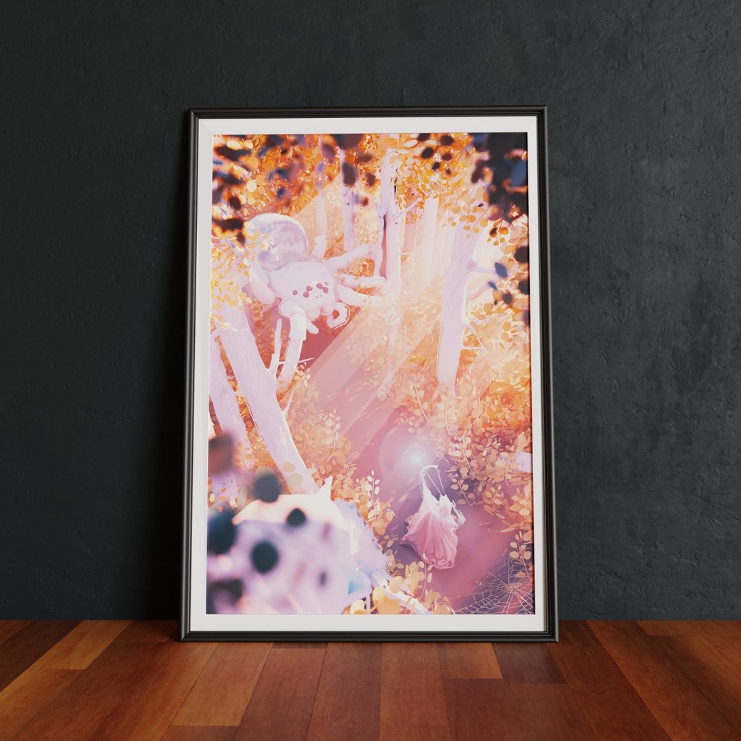 Golden Forest | Tolkien Art | LOTR, Original Artwork | Fantasy Poster ...