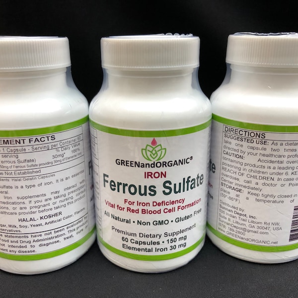 Iron (ferrous Sulfate) - Etsy