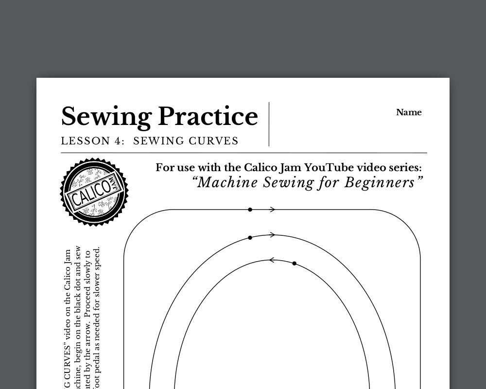 Sewing Practice Sheets - Etsy