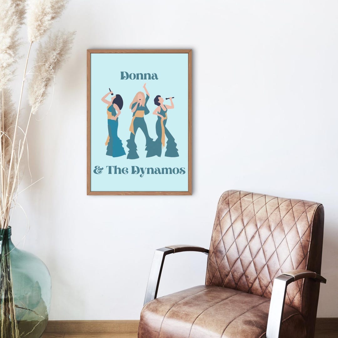 Donna & the Dynamos 8X10 Vertical Posters, Mamma Mia Wall Art for ABBA ...