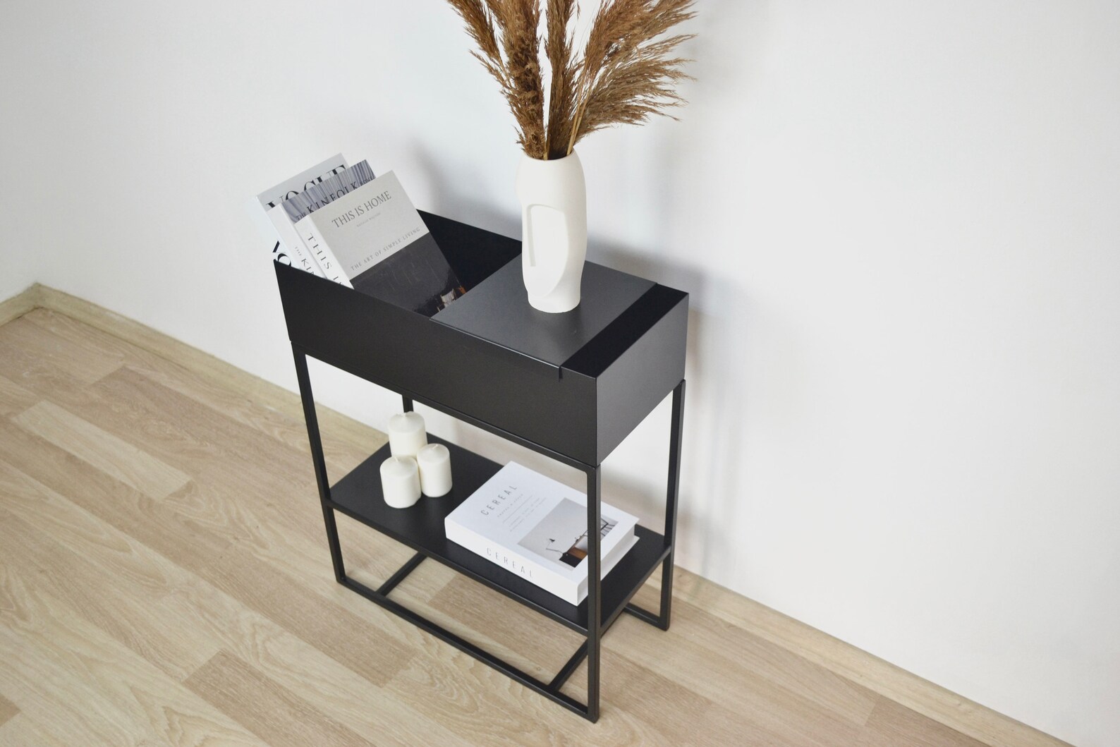 HERMES Black Console / Entryway Table / Side Table / Plantbox - Etsy