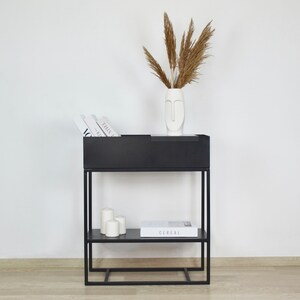 HERMES Black Console / Entryway Table / Side Table / Plantbox - Etsy