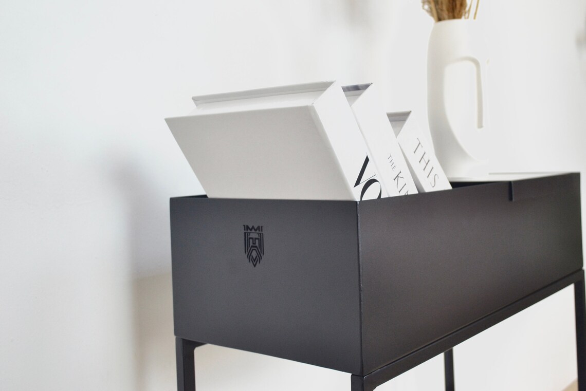 HERMES Black Console / Entryway Table / Side Table / Plantbox - Etsy