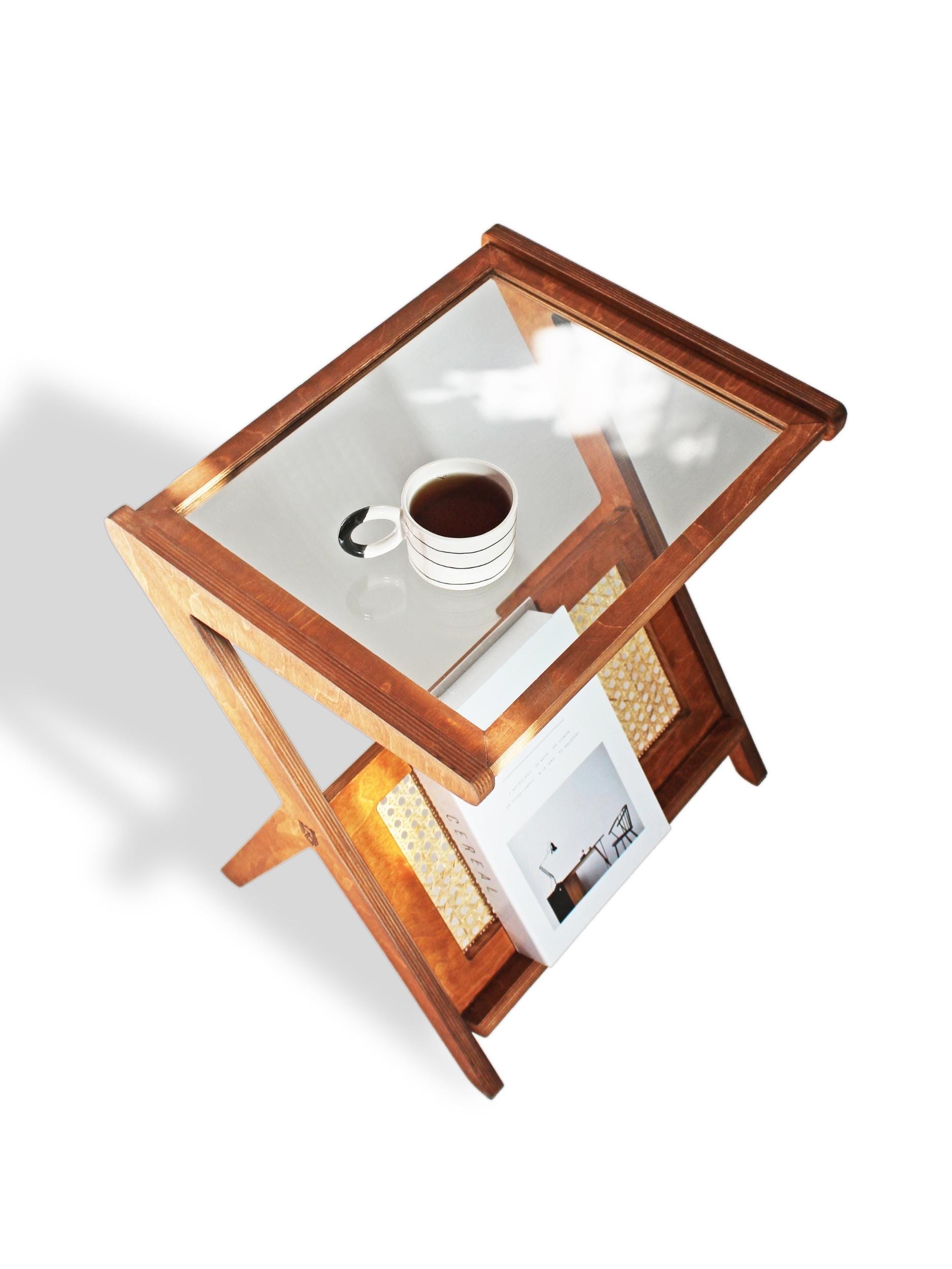 Poseidon Plywood Side Table and Newspaper Holder - Etsy