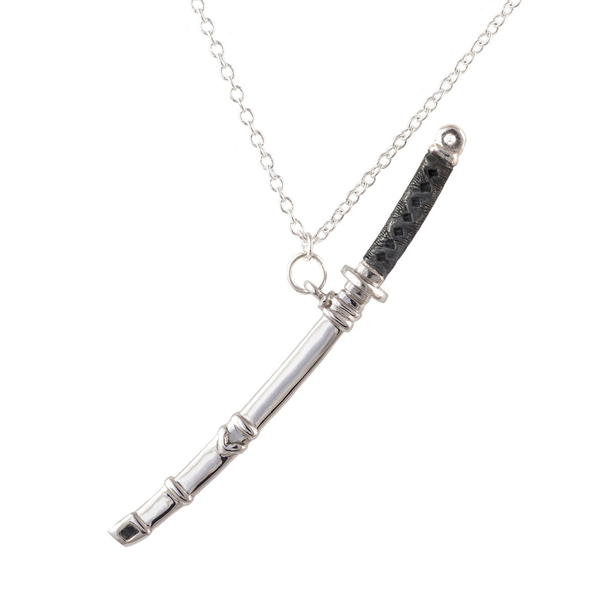 Samurai Virtues Engraved Dog Tags Handcrafted in Sterling Silver. 16 ...